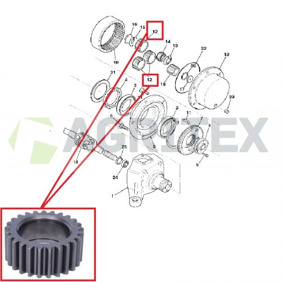 Gear Planet JCB 450/10206 - JCB spare parts