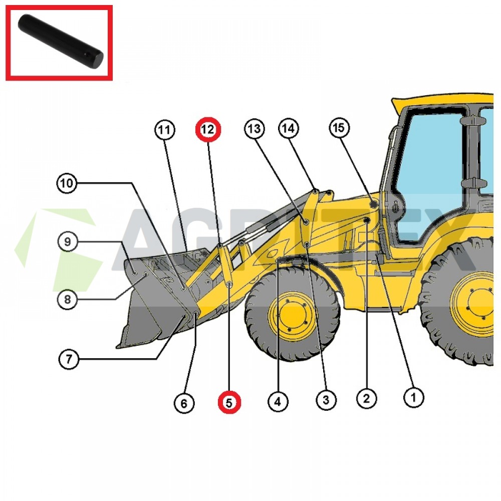 Pin JCB 811/90483