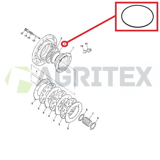 Seal Brake Piston JCB 813/50026