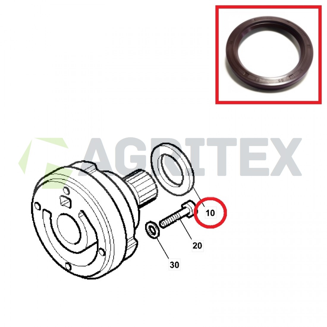 Seal Transmission Pump JCB 904/20226