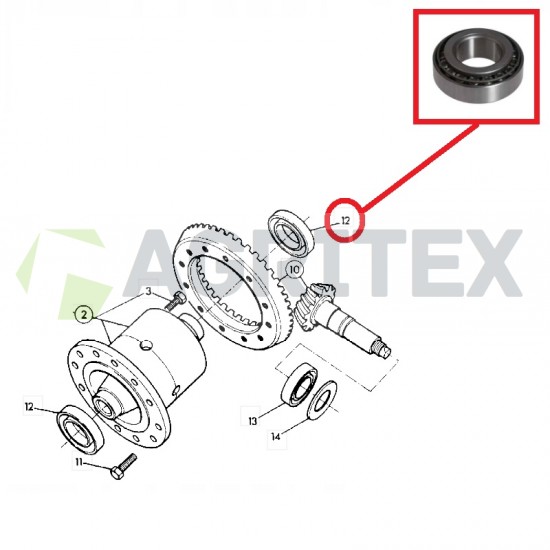 Bearing Taper Roller JCB 907/50100