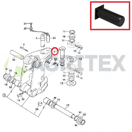 BOTTOM PIN JCB 911/40104