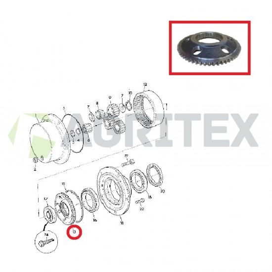 Carrier annulus ring JCB 453/04402